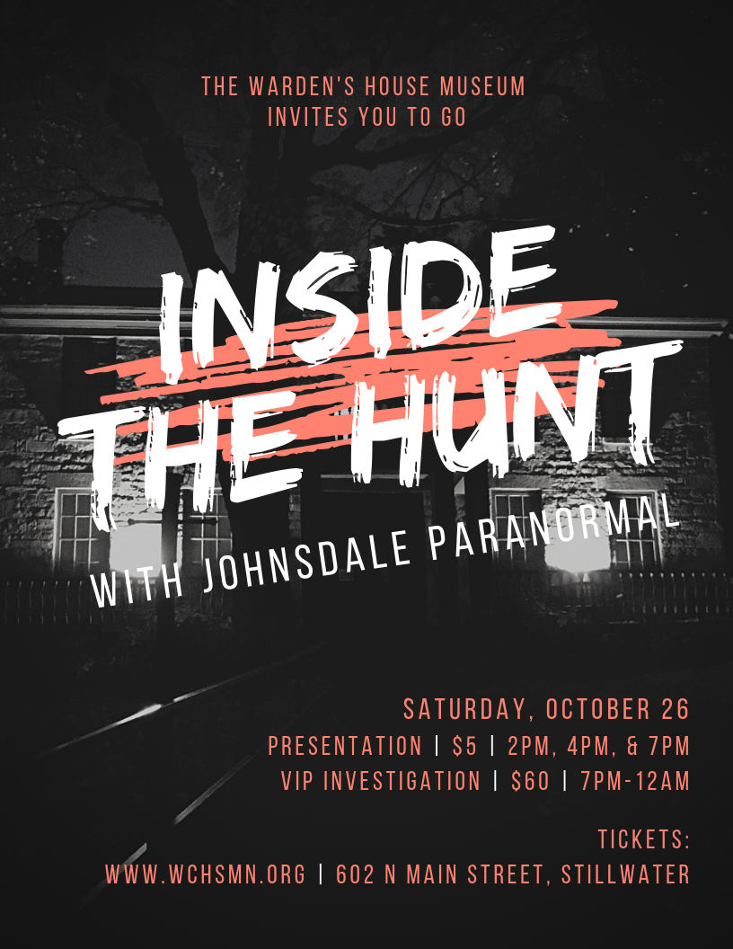 Paranormal Event – Washington County Historical Society