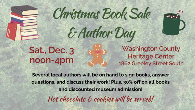 Annual WCHS Christmas Book Sale & Author Day – Washington County ...