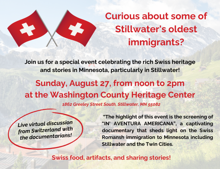 Celebrating Swiss Heritage in the St. Croix Valley – Washington County ...